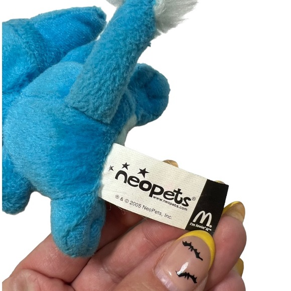 Neopets | Toys | Neopets Blue Kacheek 205 Mcdonalds Exclusive Plushie ...